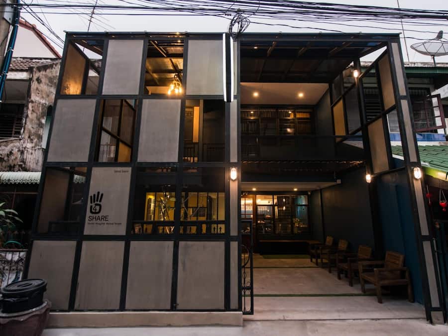 Entrada do alojamento