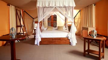 Tenda de Luxo | Roupa de alta qualidade, cofre no quarto, Wi-fi grátis