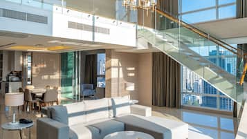 Penthouse Suite | 1 quarto, roupas de cama premium, camas Select Comfort