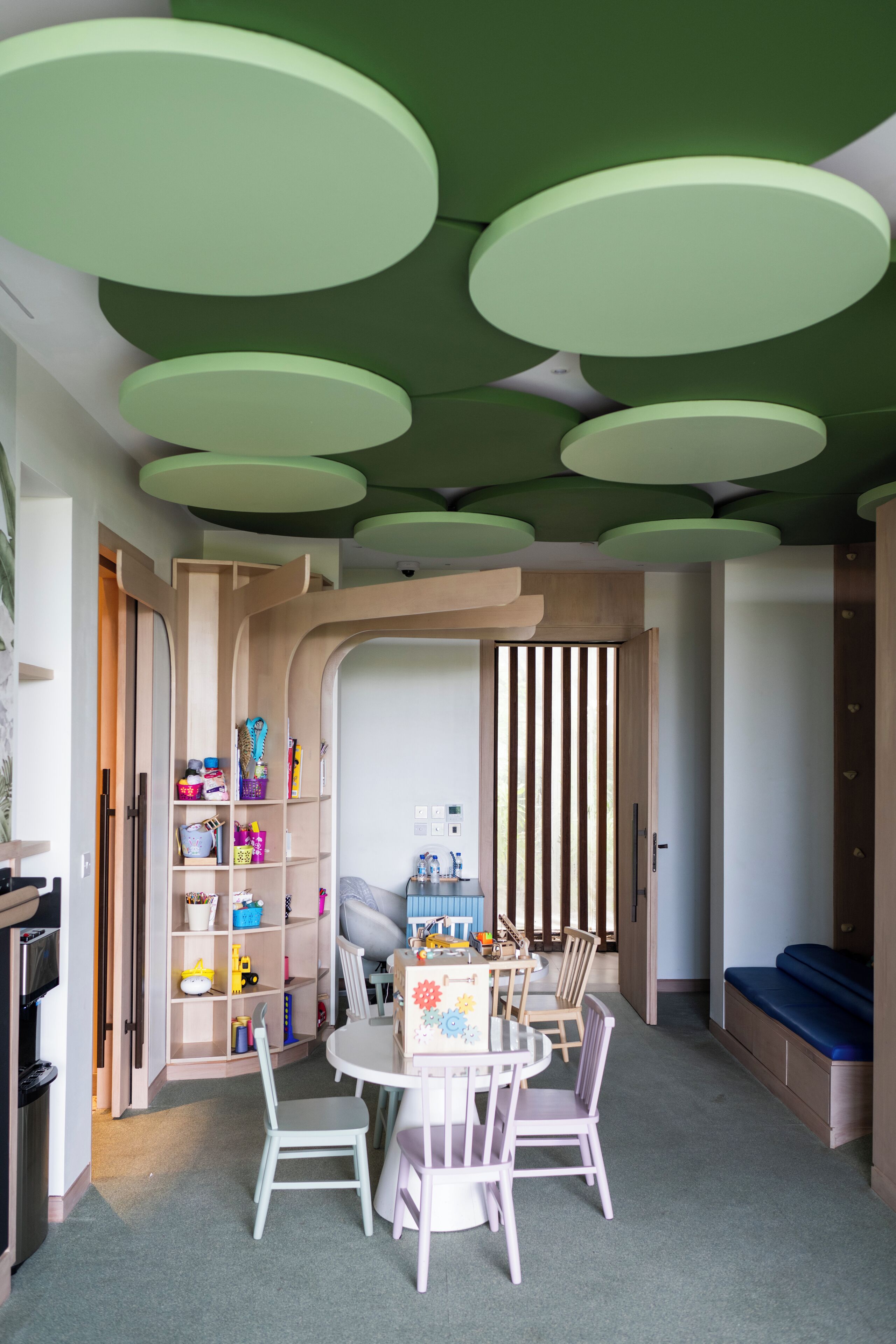 Área de recreio para crianças (coberta)