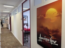 Apartamento econômico, várias camas, banheiro compartilhado | Área de estar