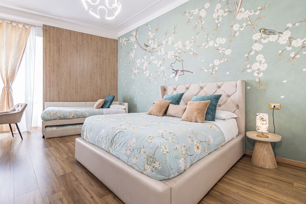 Quarto família | Frigobar, cofres nos quartos, escrivaninha