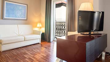 1 quarto, roupa de alta qualidade, edredões de penas, minibar