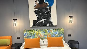 1 quarto, roupa de alta qualidade, edredões de penas, minibar