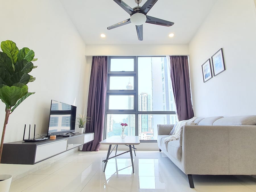 Apartamento de Luxo, 2 quartos, vista para a piscina | Vista do quarto