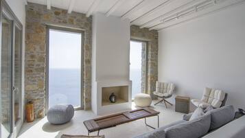 Casa, 2 quartos (Residence of Kalo Ampeli 1) | Sala de estar