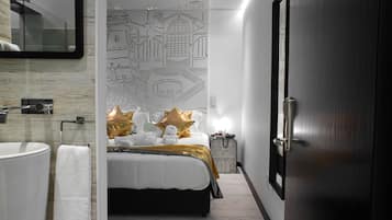 Quarto casal luxo | 1 quarto, roupas de cama de algodão egípcio, roupas de cama premium
