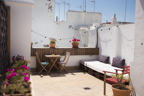 Espaço exterior para banquetes