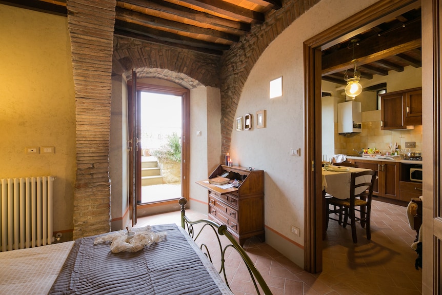 Apartamento Romántico En El Centro De La Ciudad Con Terraza Amueblada Y Espléndidas Vistas. - Cortona