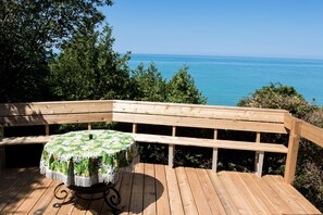Peach of a private beach! Waterfront cliff cottage near Bayfield ...