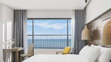 Quarto Nobre, varanda, vista para o oceano | 1 quarto, cofre com capacidade para portátil