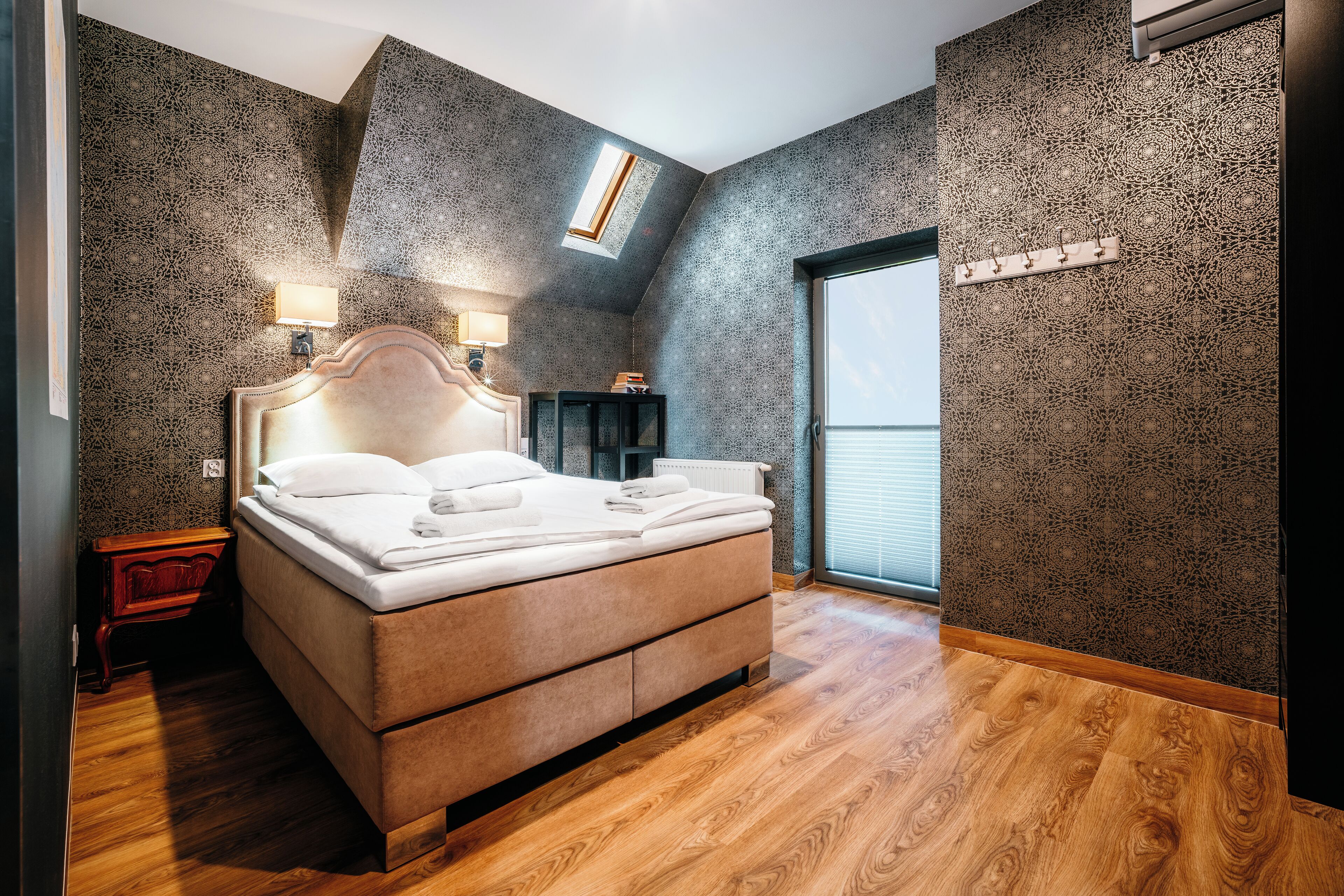 Quarto casal urbano, 1 cama Queen | Roupas de cama de algodão egípcio, roupas de cama premium