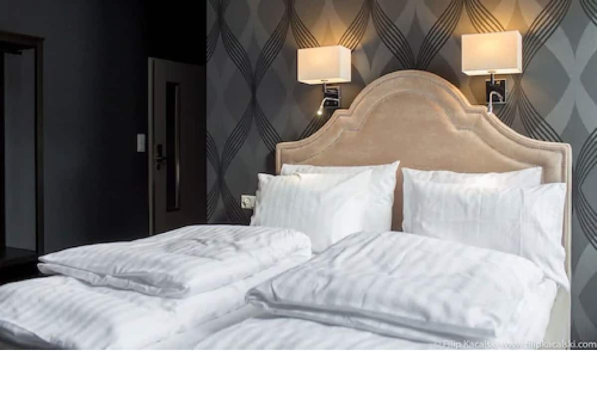 Quarto Duplo Cidade, 1 cama queen-size | Lençóis de algodão egípcio, roupa de alta qualidade