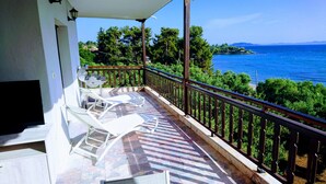 Apartamento Deluxe, 4 quartos, vista para o mar | Vista da varanda