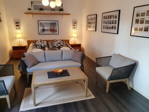 Apartamento | Edredões de penas, camas de colchão pillowtop 