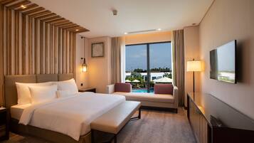 Lençóis de algodão egípcio, roupa de alta qualidade, minibar