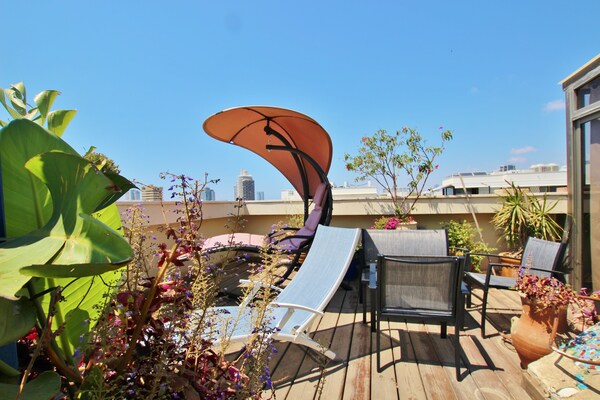 Super Central Stunning Roof 2br Apt - Telavive