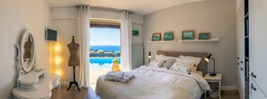 Suíte, 2 quartos (One or two bedrooms) | Roupas de cama de algodão egípcio, roupas de cama premium, frigobar