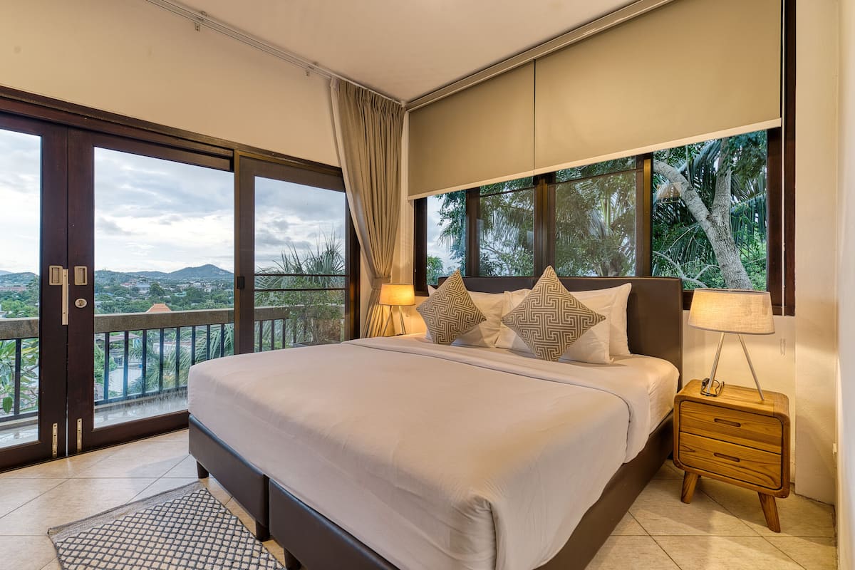 2-Bedroom Villa with Sea View | Cofres nos quartos, cortinas blackout, ferros/tábuas de passar roupa