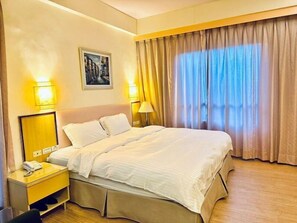 Quarto Duplo Deluxe | Cortinas/cortinados opacos, ferro/tábua de engomar 
