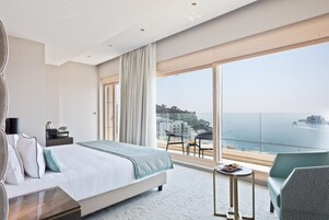 Quarto Premium | Lençóis de algodão egípcio, roupa de alta qualidade, minibar