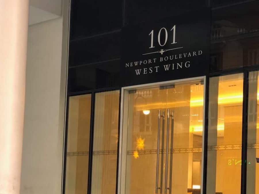 Entrada do alojamento