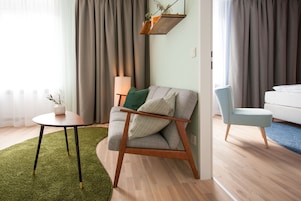 Apartamento, 1 quarto (cozy) | Secretária, ferro/tábua de engomar, Wi-fi grátis