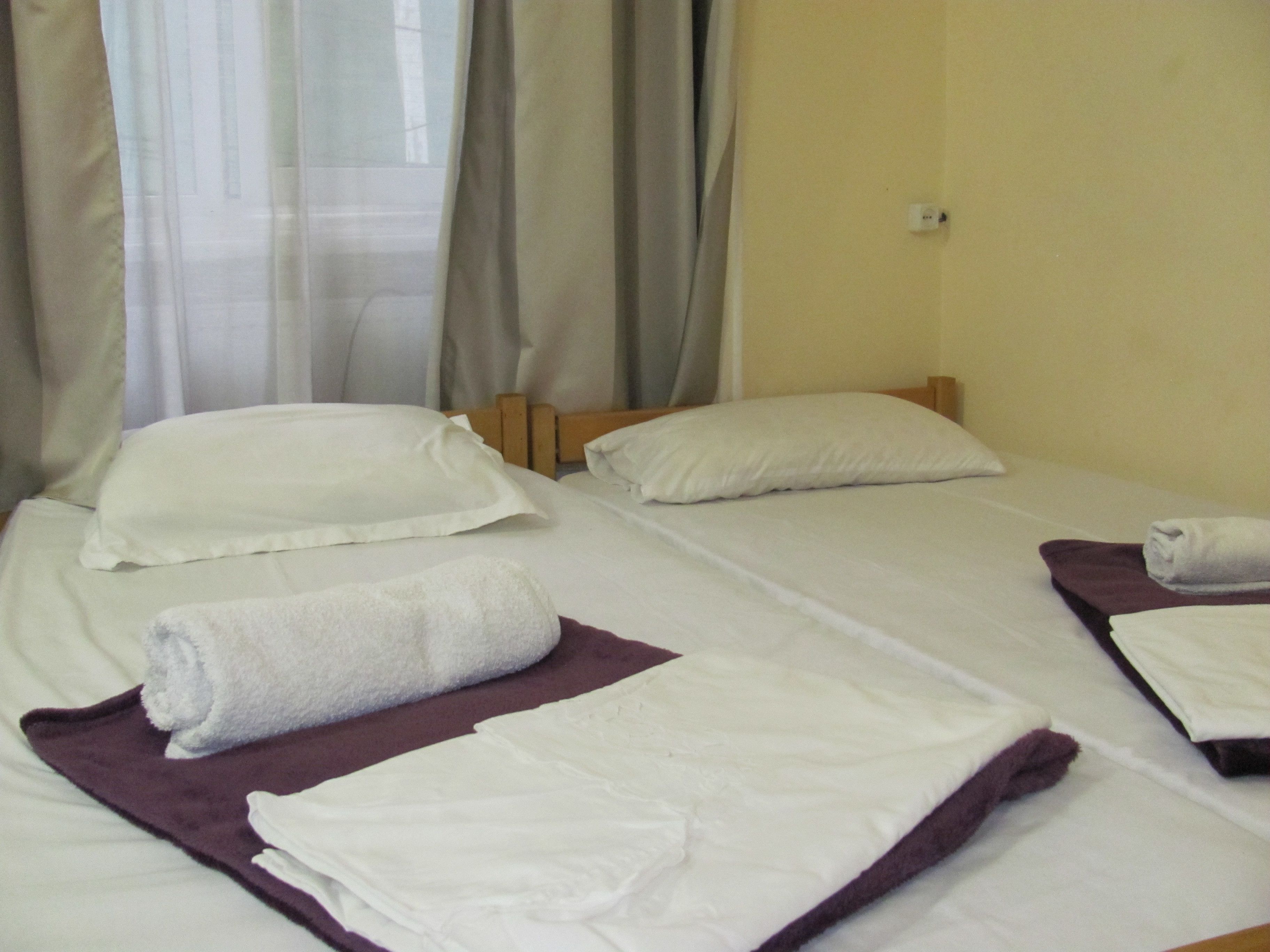 Quarto duplo empresarial, banheiro privativo | Roupas de cama de algodão egípcio, roupas de cama premium