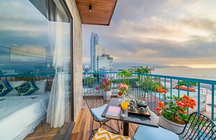 Suite-Estúdio Panorâmica, vista para a praia (Suite, 303) | Vista para a praia ou o mar