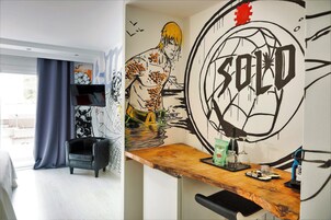 Suite Standard | Minibar, cofre no quarto, secretária, cortinas/cortinados opacos 