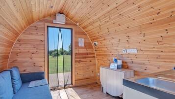 Cabana de Madeira Familiar, casa de banho partilhada