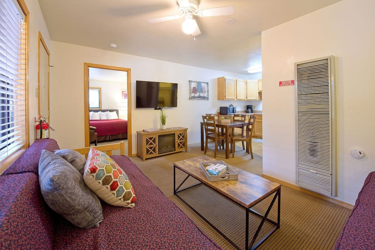 Apartamento Standard, 1 quarto, vista para a montanha | 1 quarto, lençóis de algodão egípcio, roupa de alta qualidade