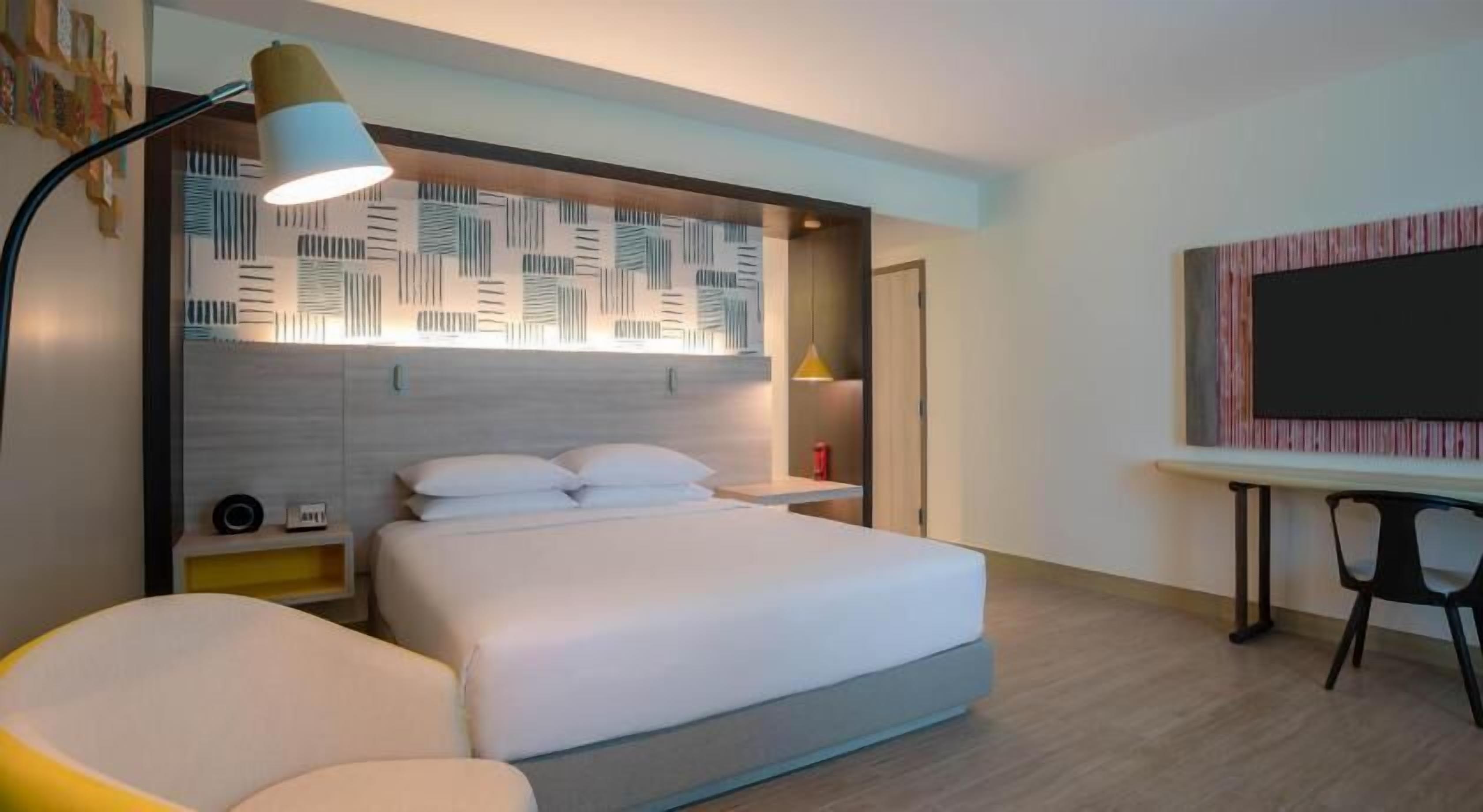 Lençóis de algodão egípcio, roupa de alta qualidade, minibar 