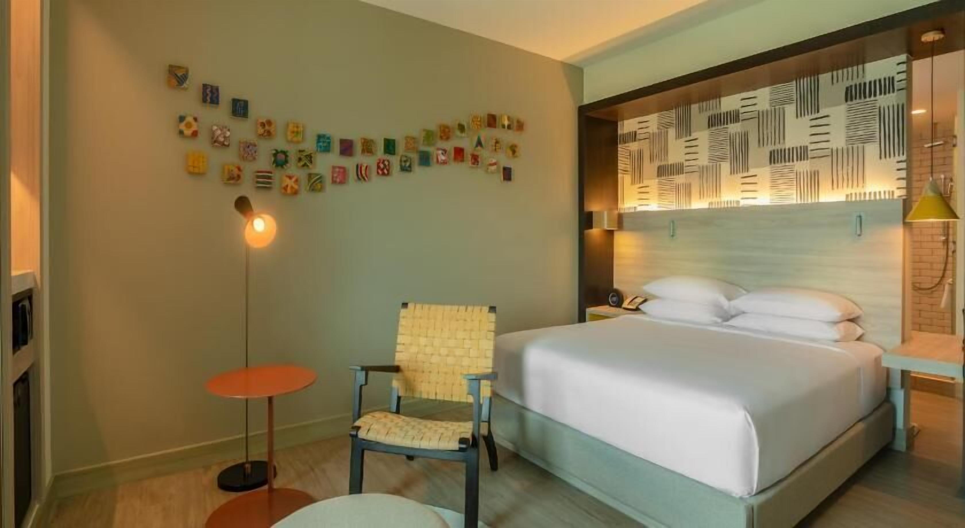 Lençóis de algodão egípcio, roupa de alta qualidade, minibar 