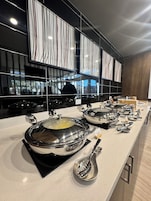 Café da manhã e jantar, culinária americana