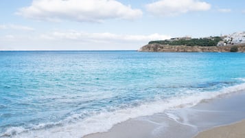 Na praia