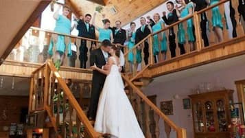 Área interna para casamento
