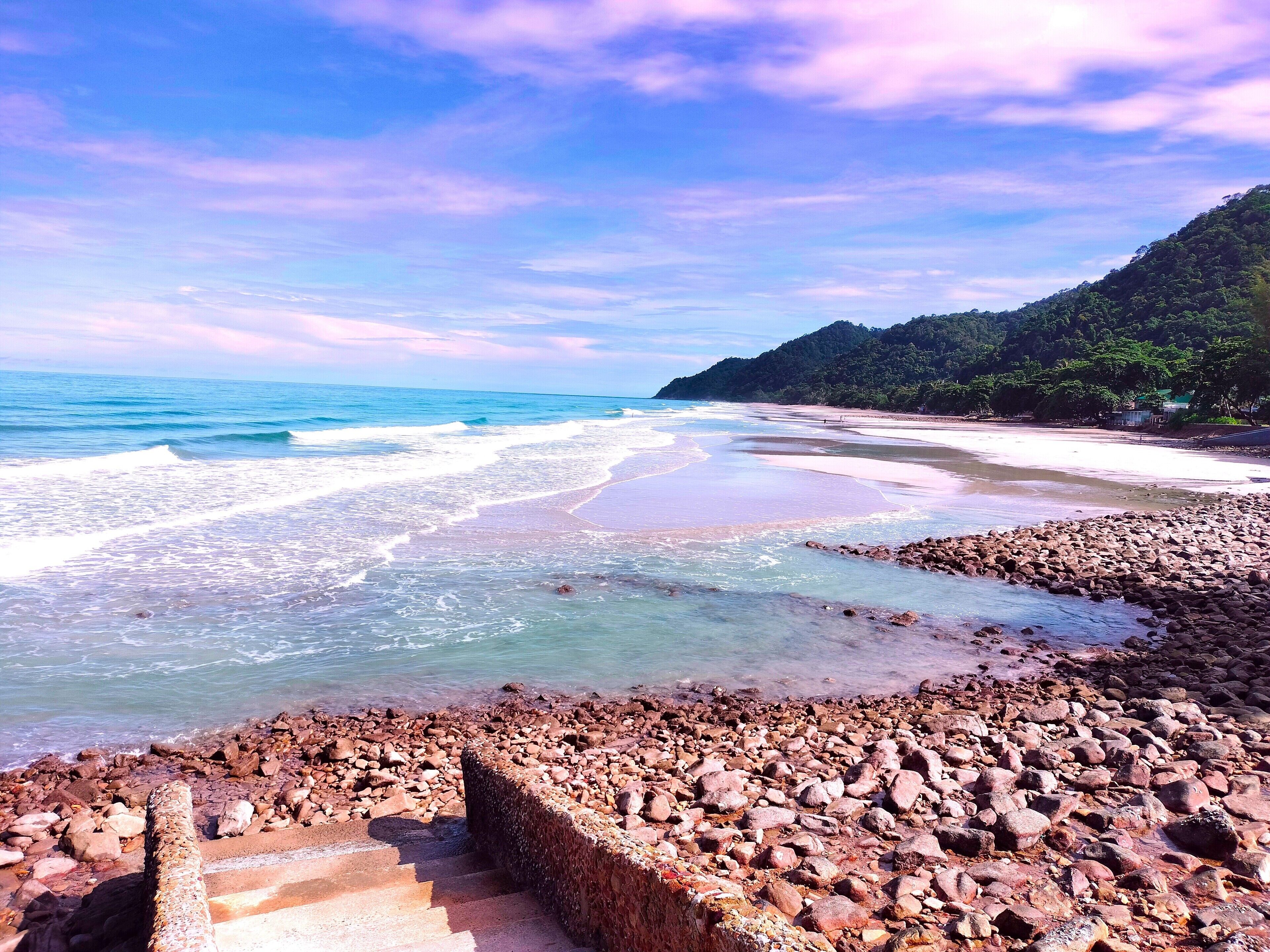 Vista para praia/oceano