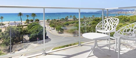 Quarto Duplo, varanda, vista para o mar | Vista do quarto