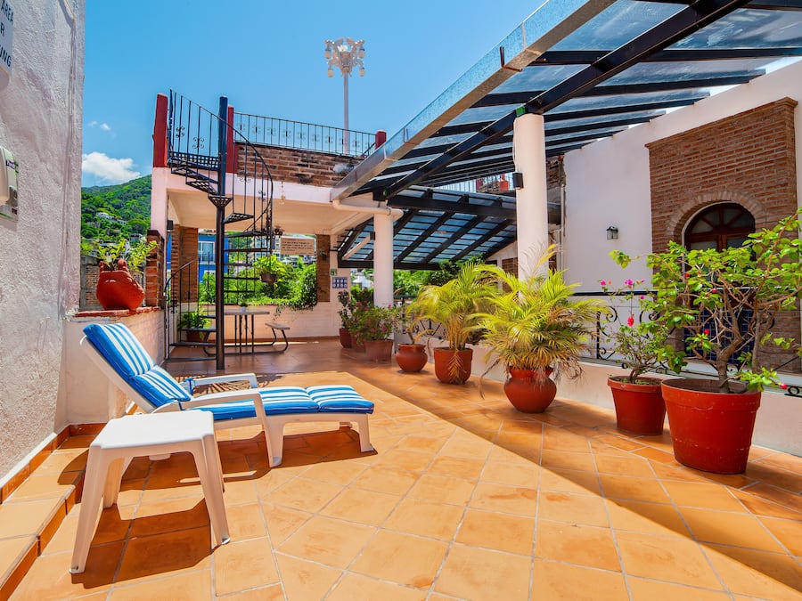 Terraço no piso superior