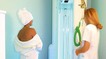 Sala(s) para tratamentos a casais, sauna, banheira de hidromassagem