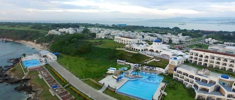 Vista para o campo desde o alojamento