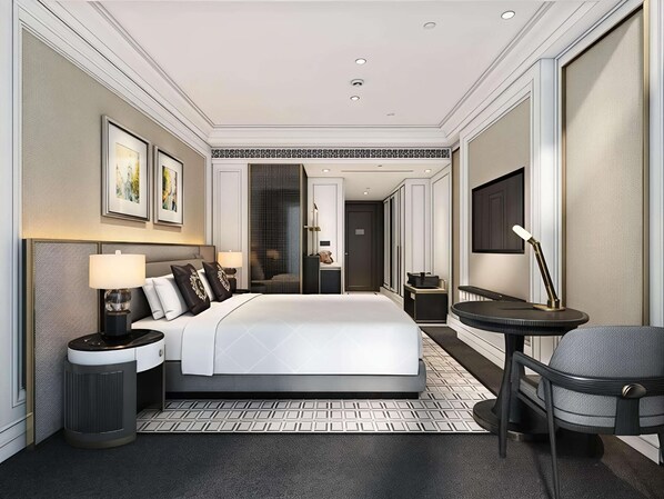 Quarto Superior, 1 cama king-size | Roupa de alta qualidade, edredões de penas, minibar 