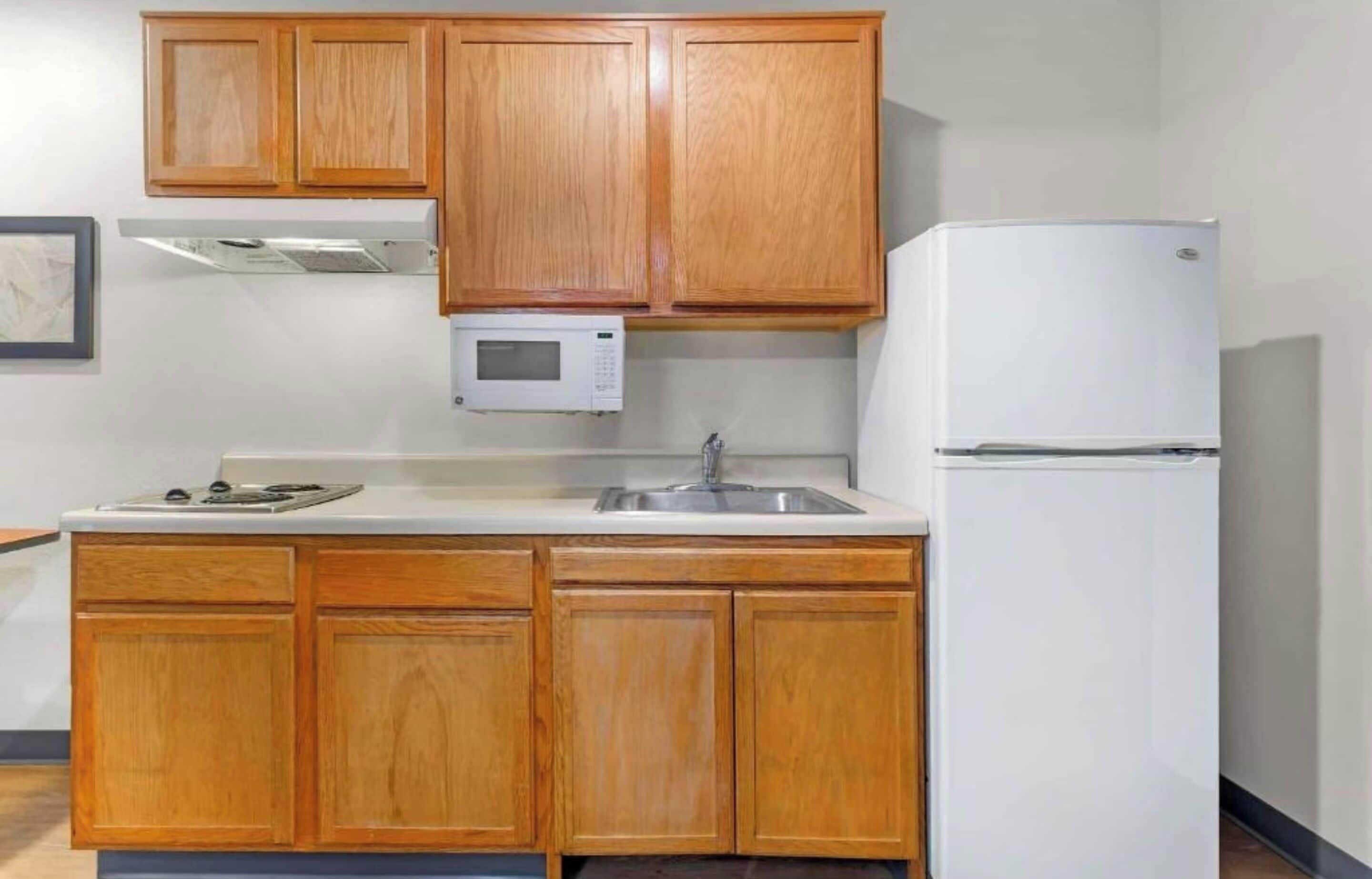 Quarto, 1 cama de casal, para não fumantes, cozinha | Cozinha americana privada | Geladeira grande, micro-ondas, cooktop, freezer