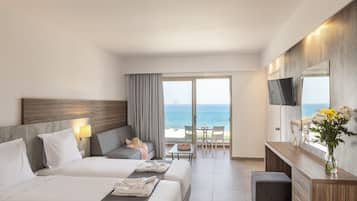 Superior Room Sea View | 1 quarto, camas de colchão pillowtop, minibar, secretária