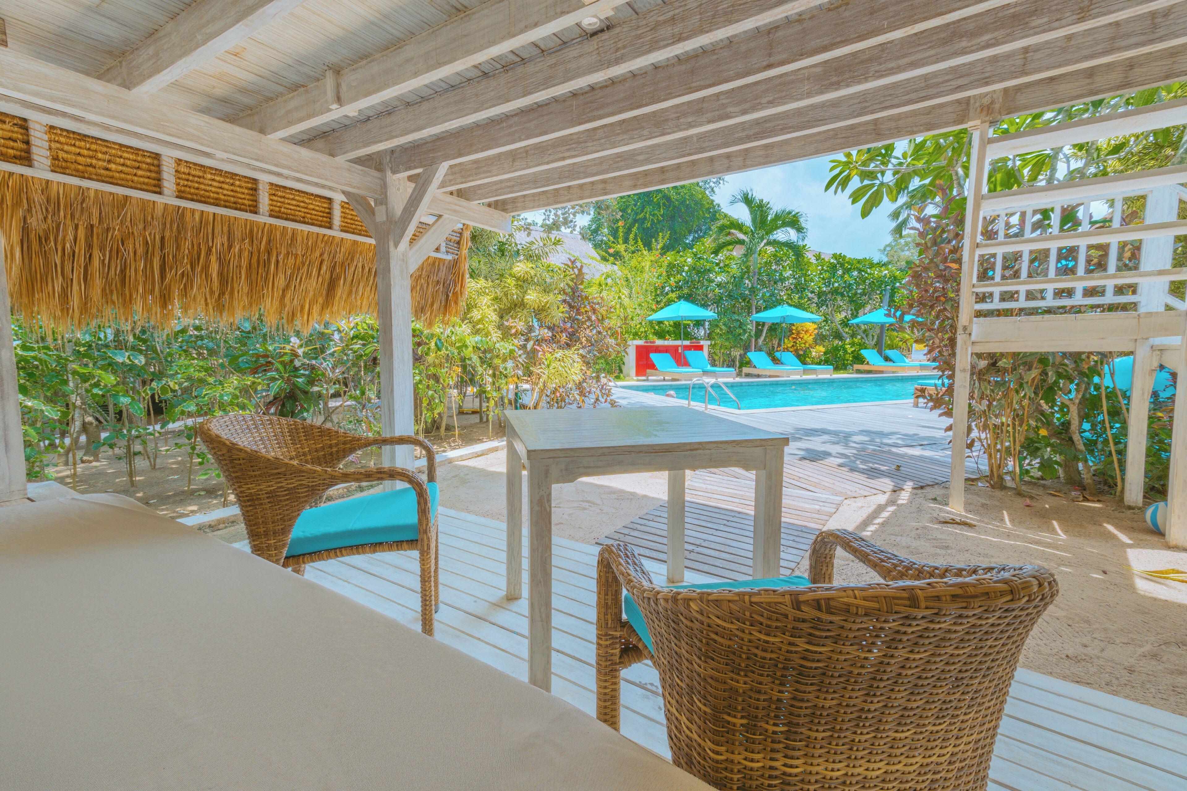 Bungalow Familiar, vista para o jardim, junto à piscina | Sala de estar