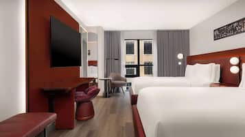 Roupas de cama premium, edredons de pluma, cofres nos quartos
