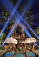 Espaço exterior para banquetes