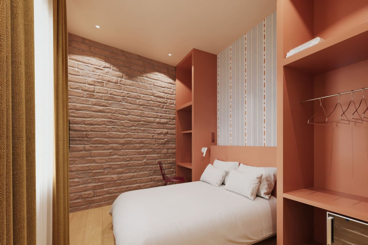 Quarto casal (Interior) | Wi-Fi de cortesia, roupa de cama