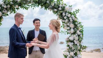Área externa para casamento